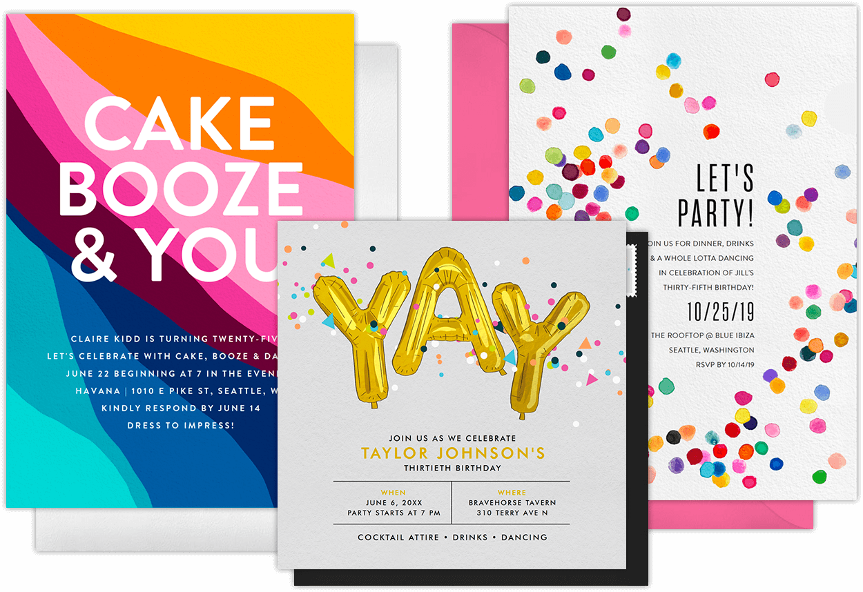 Email Online Birthday Party Invitations That WOW Greenvelope
